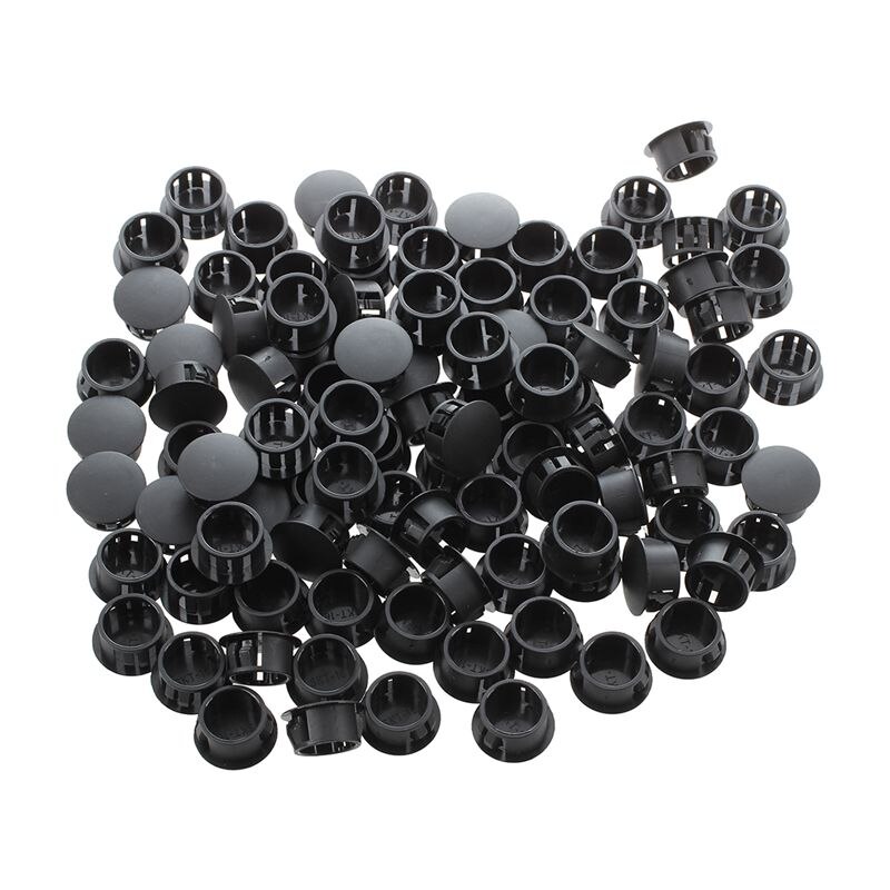 100 Pieces Black Plastic 5/8" Dia Hole Locking Plu... – Grandado