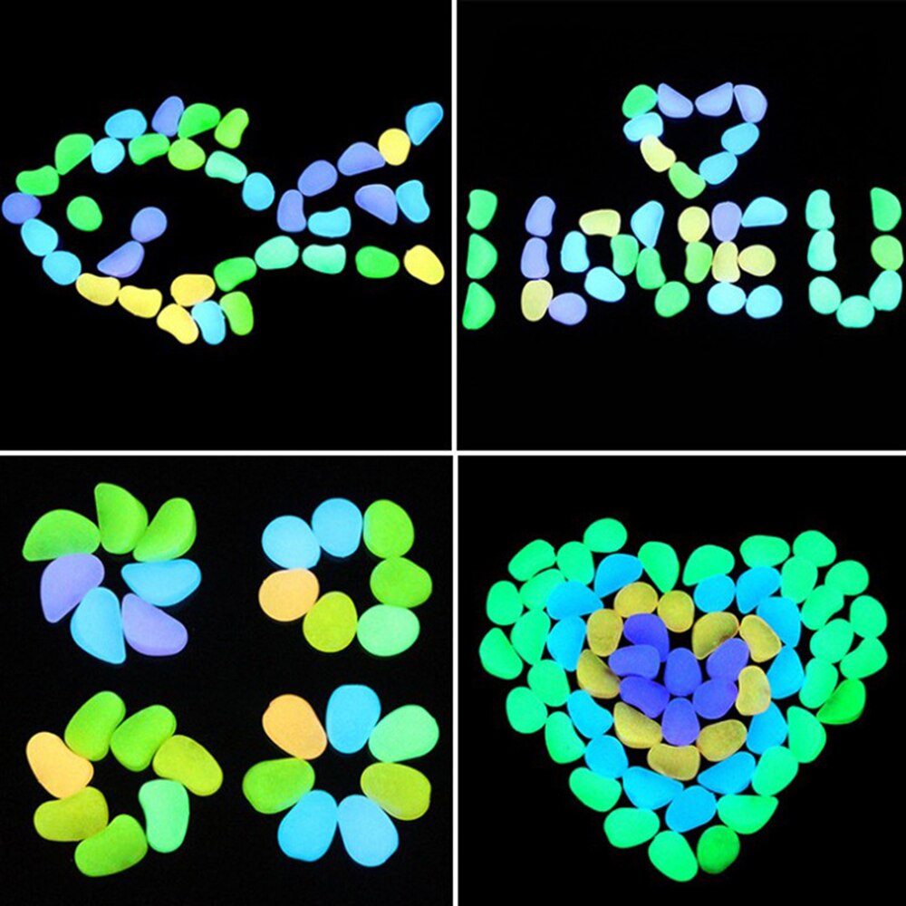 50Pcs Glow In The Dark Tuin Steentjes Glow Stones ... – Vicedeal