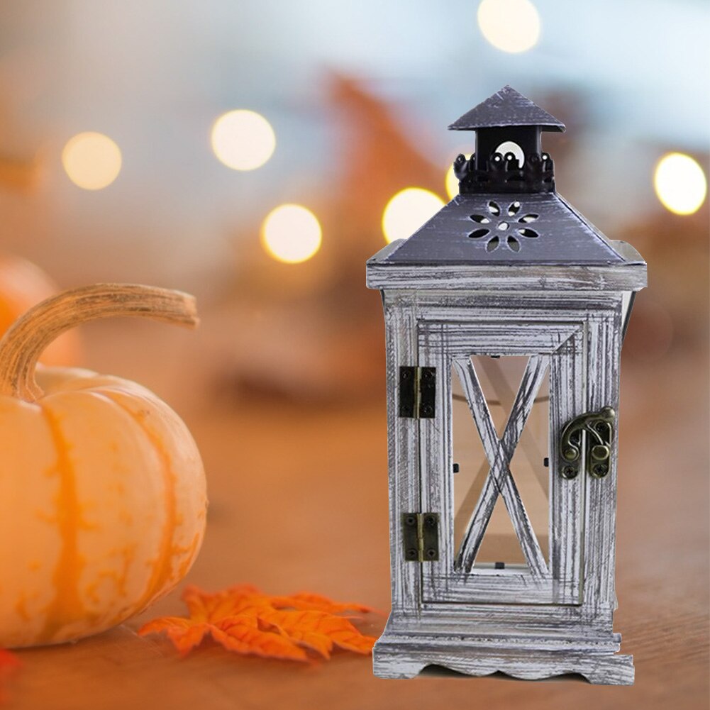 Wood Metal Lantern Handmade Exquisite European Sty... – Grandado
