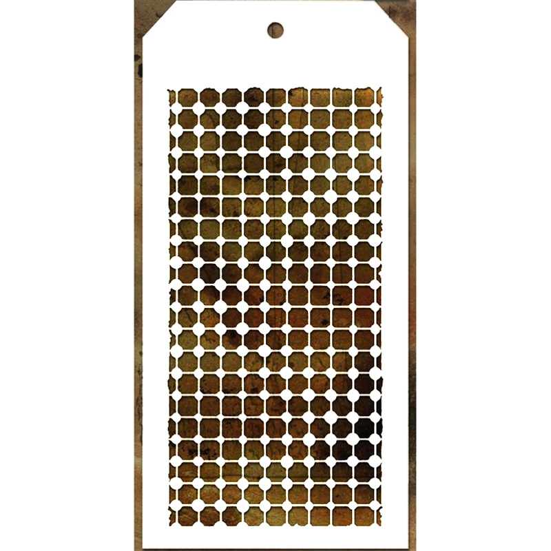 Square Pattern Label Tag Plastic Stencil for DIY C... – Grandado
