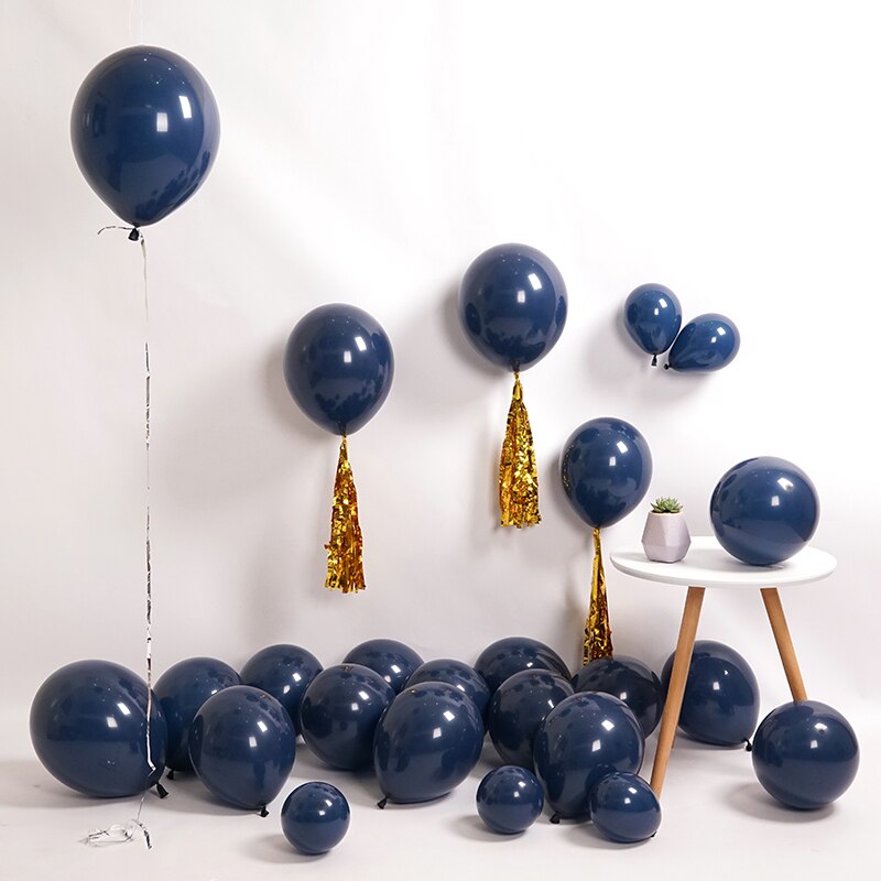 Blue Round Latex Birthday Balloon Wedding Decorati... – Grandado