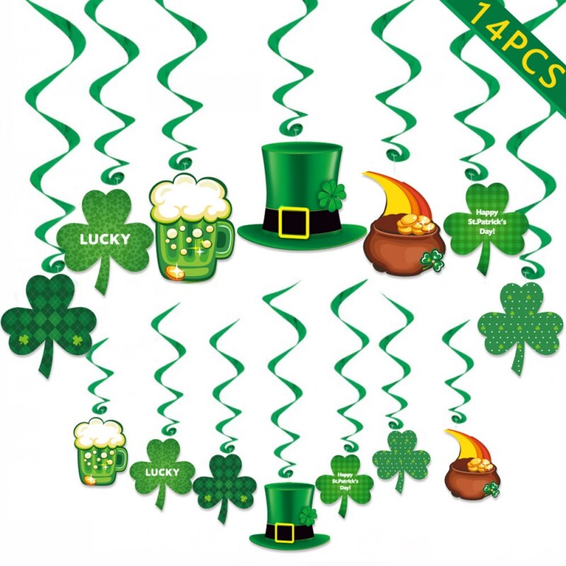 St Patricks Day Decorations Green Party Banner Sup... – Grandado