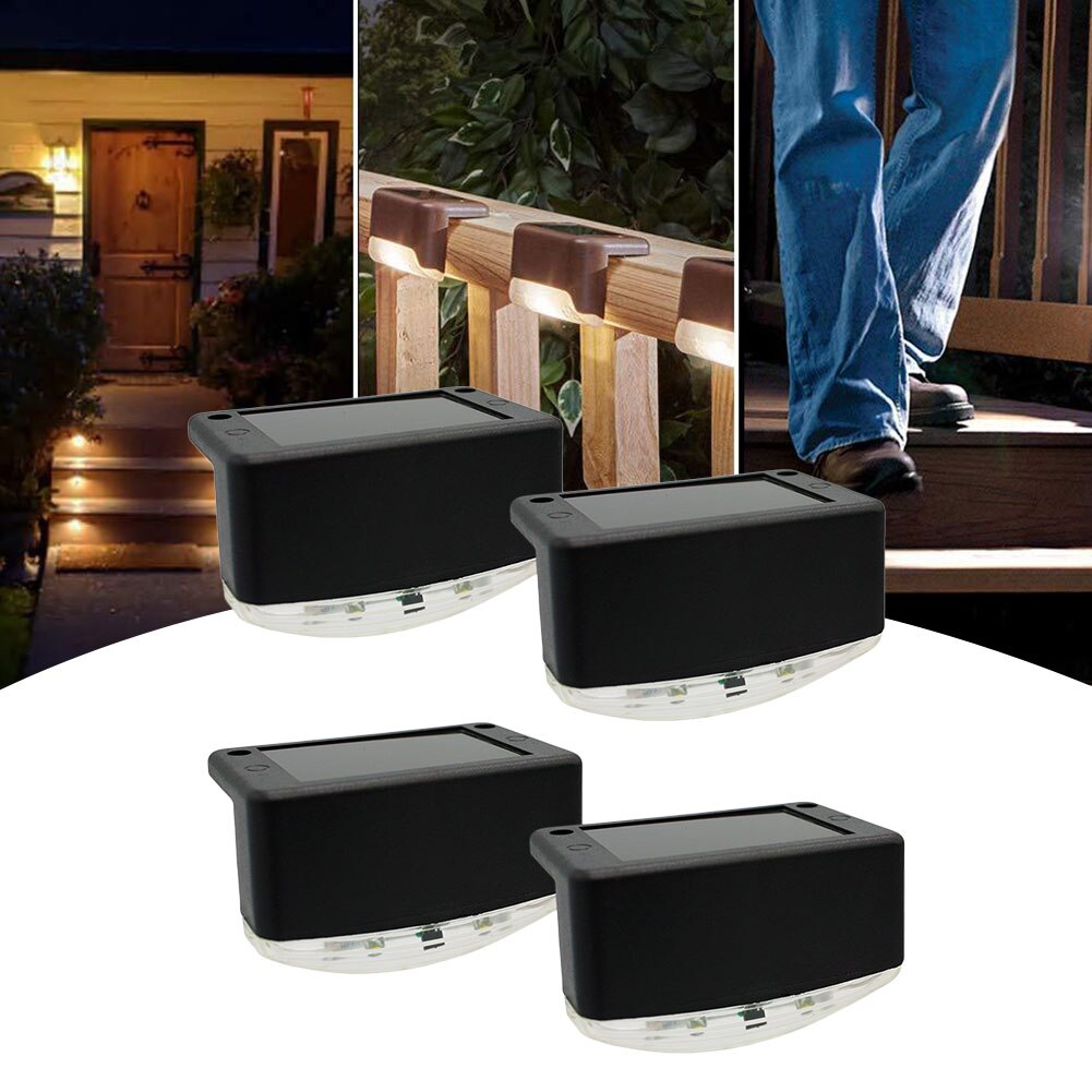 4PCS LED Solar Path Stair step Outdoor Light Garde... – Grandado