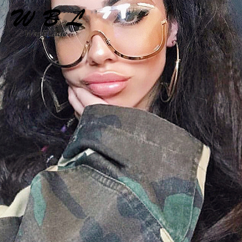 WarBLade Women Big Glasses Frame Oversized Men Rim... – Grandado