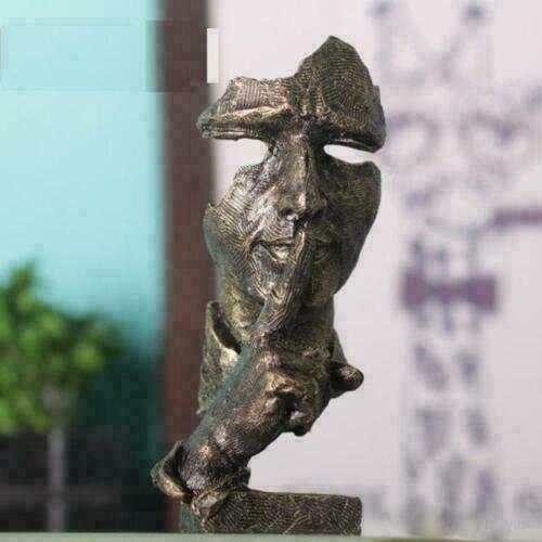 Face Sculpture Statue Abstract Modern Art Deco – Grandado