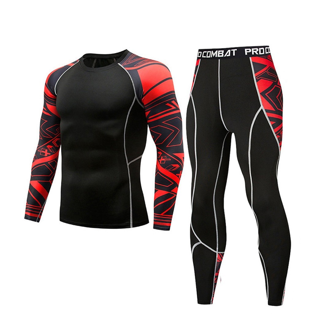 1pcs / set Men's Tracksuit Sport Suit Fitness Gym ... – Grandado