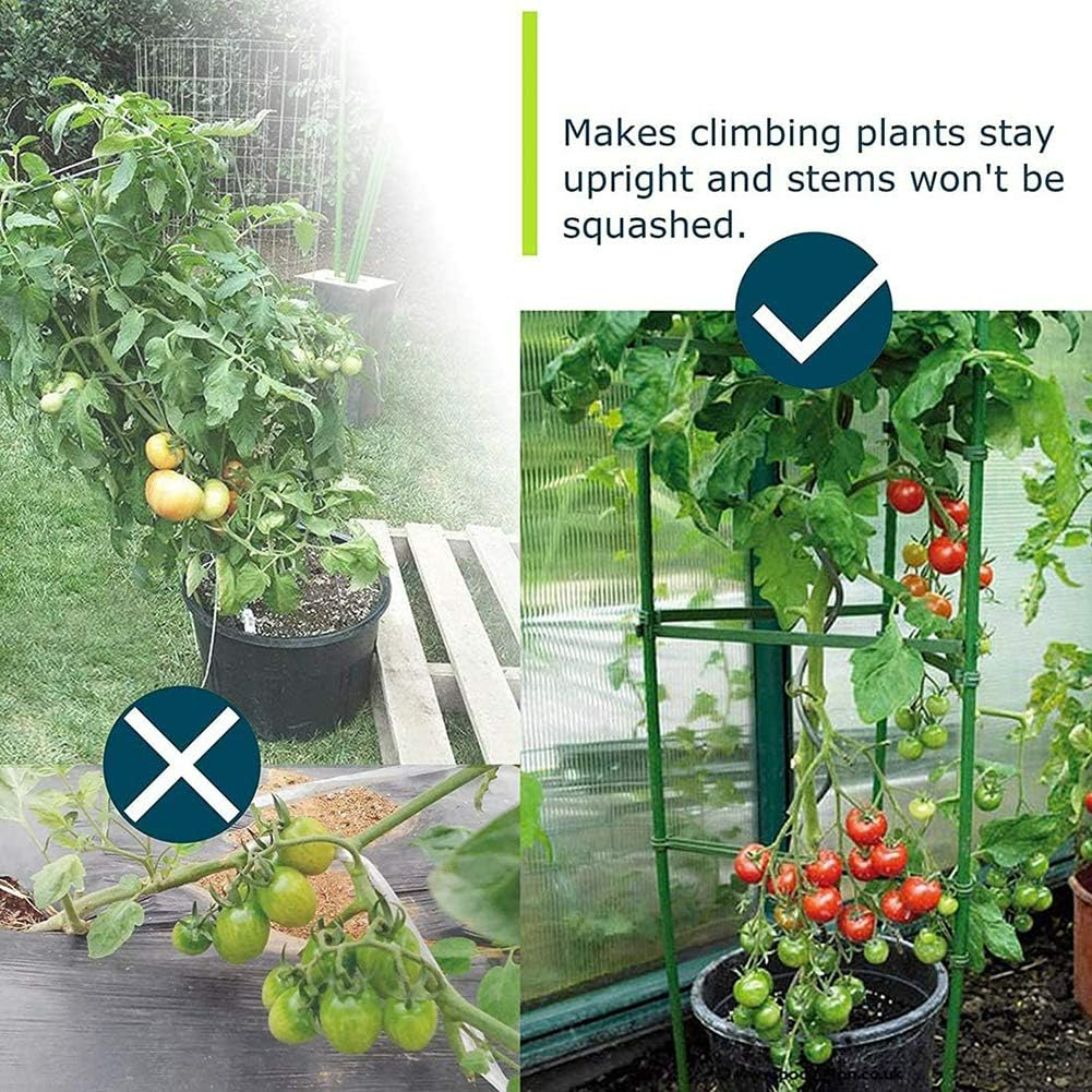 Tomato Cage, Up To 51 Inches Of Plant Stakes Veget... – Grandado