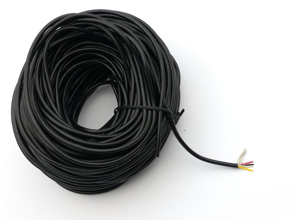 BLACK CABLE, 28AWG, 4CORE,shield, PVC Cable 300V 8... – Vicedeal