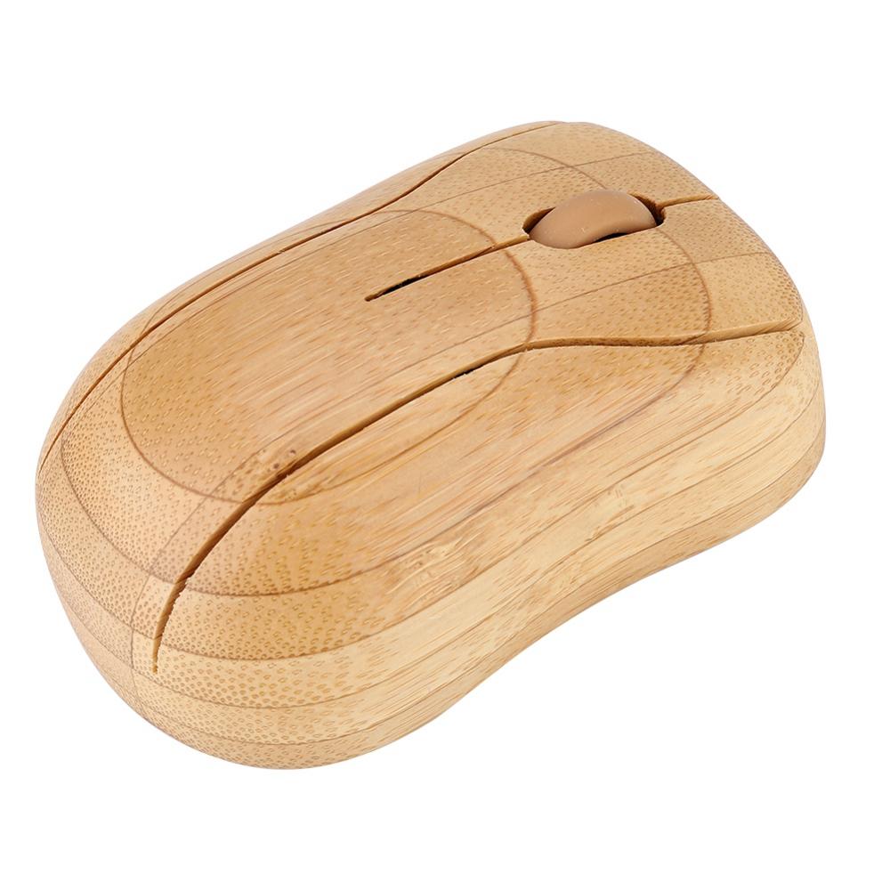 2.4G Wireless Optical Bamboo Mouse 1600dpi Compute... – Grandado