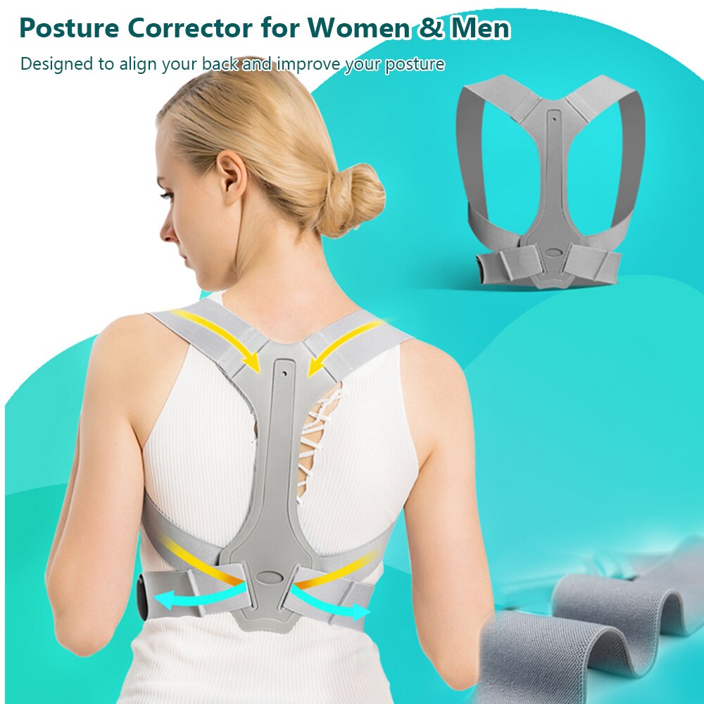 Posture Corrector Adjustable Upper Back Brace Corr... – Grandado