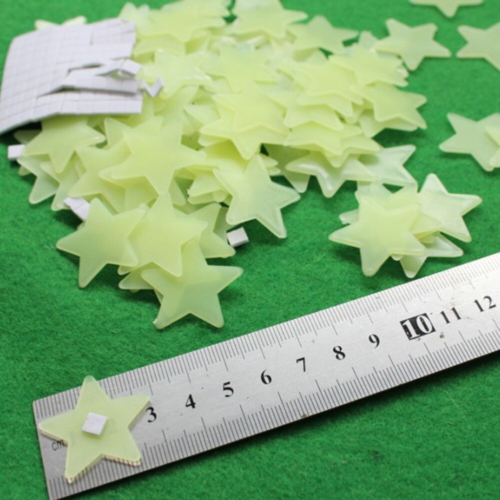 100pcs Home Decor Wall Decals Glow Color Stars Lum... – Grandado
