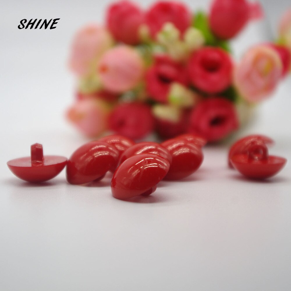 SHINE Nylon Sewing Buttons Scrapbooking Round Red ... – Vicedeal