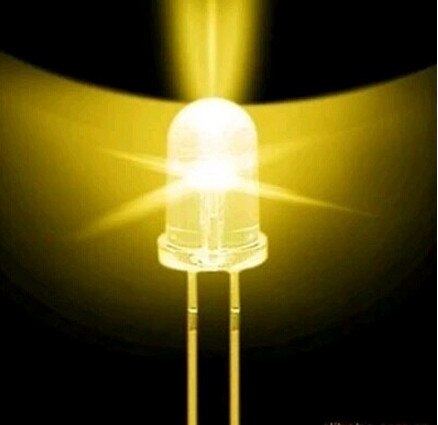100 pcs 5mm Round Yellow light emitting diode Supe... – Vicedeal
