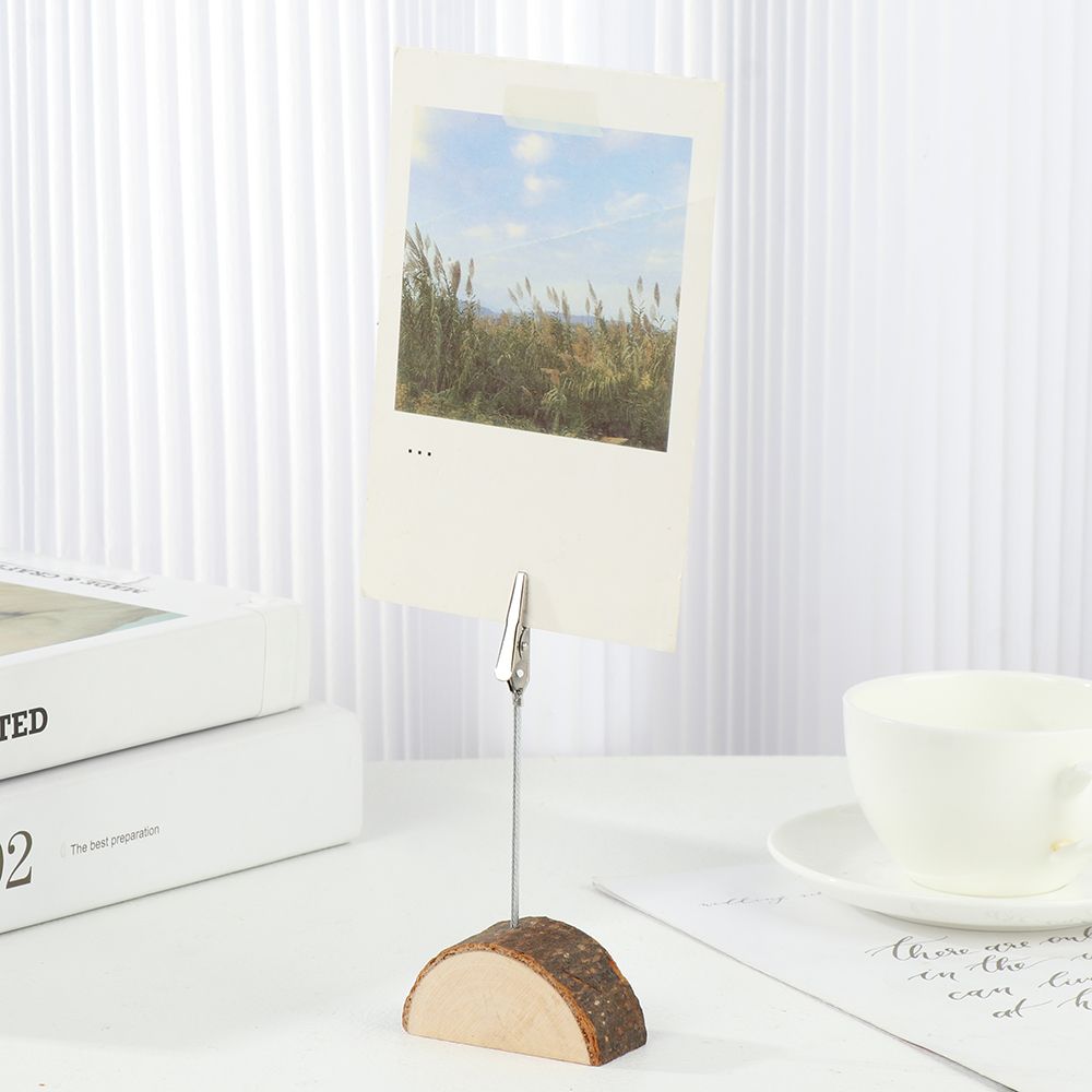 1PC Wooden Photo Holder Memo Name Card Hanging Sta... – Grandado
