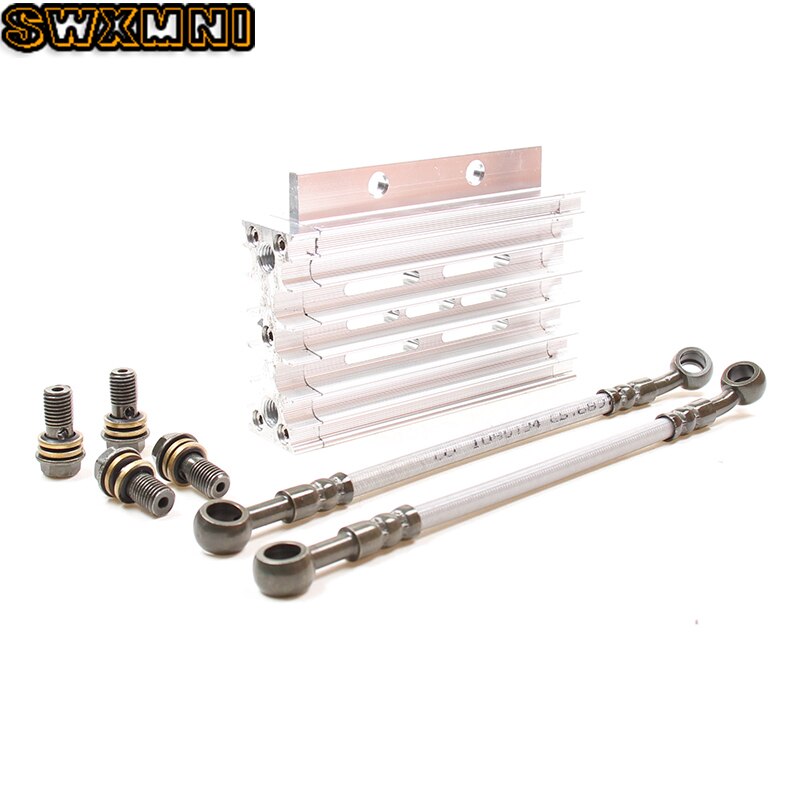 Motorcycle Oil Cooler Oil Radiator Kit Aluminum Al... – Grandado