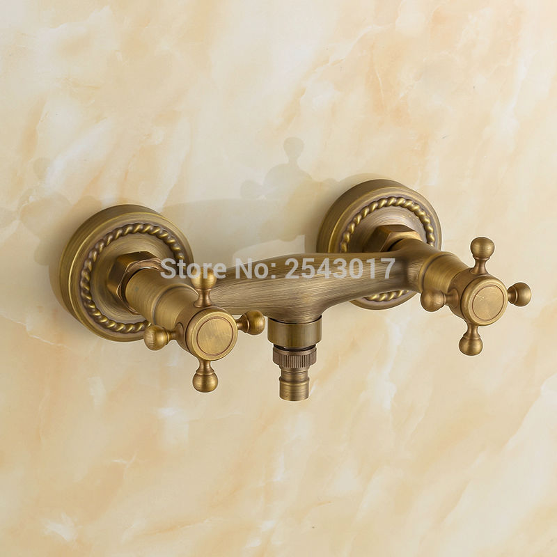 Antieke Douchekraan Dubbele Handvat Muurbevestigin... – Vicedeal