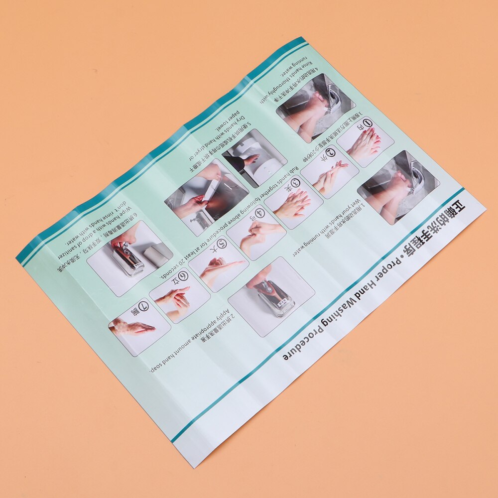 Standard Hand Washing Sticker Steps Reference Post... – Grandado