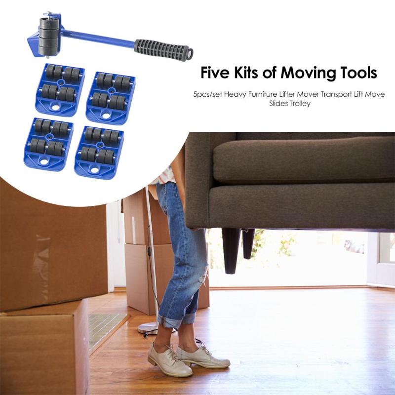 5pcs/set Heavy Furniture Lifter Mover Transport Li... – Vicedeal