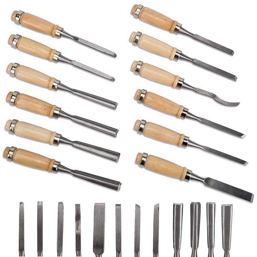 12 Pcs/bag Carving Chisel Sharp Woodworking Tools ... – Grandado