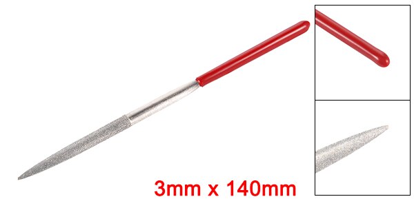 Uxcell 3mm x 140mm Lima de aguja de diamante medio... – Grandado