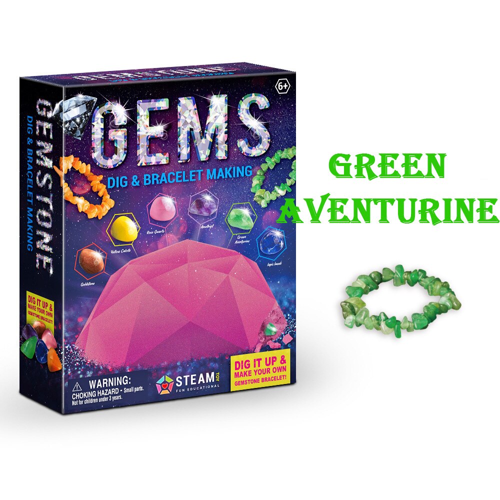 DIY Gemstones Dig Kit Gemstone Bracelet for Kids S... – Grandado