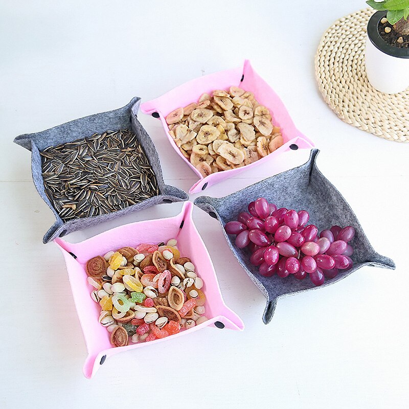 Fabric Felt Desktop Storage Box Home Living Suppli... – Grandado