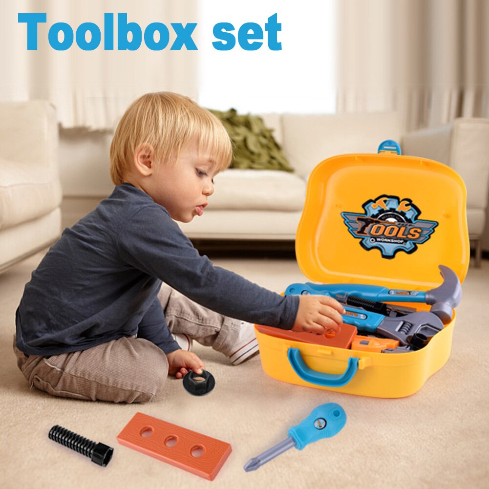 Pretend Play Screwdriver Tool Box Set Portable Kid... – Grandado