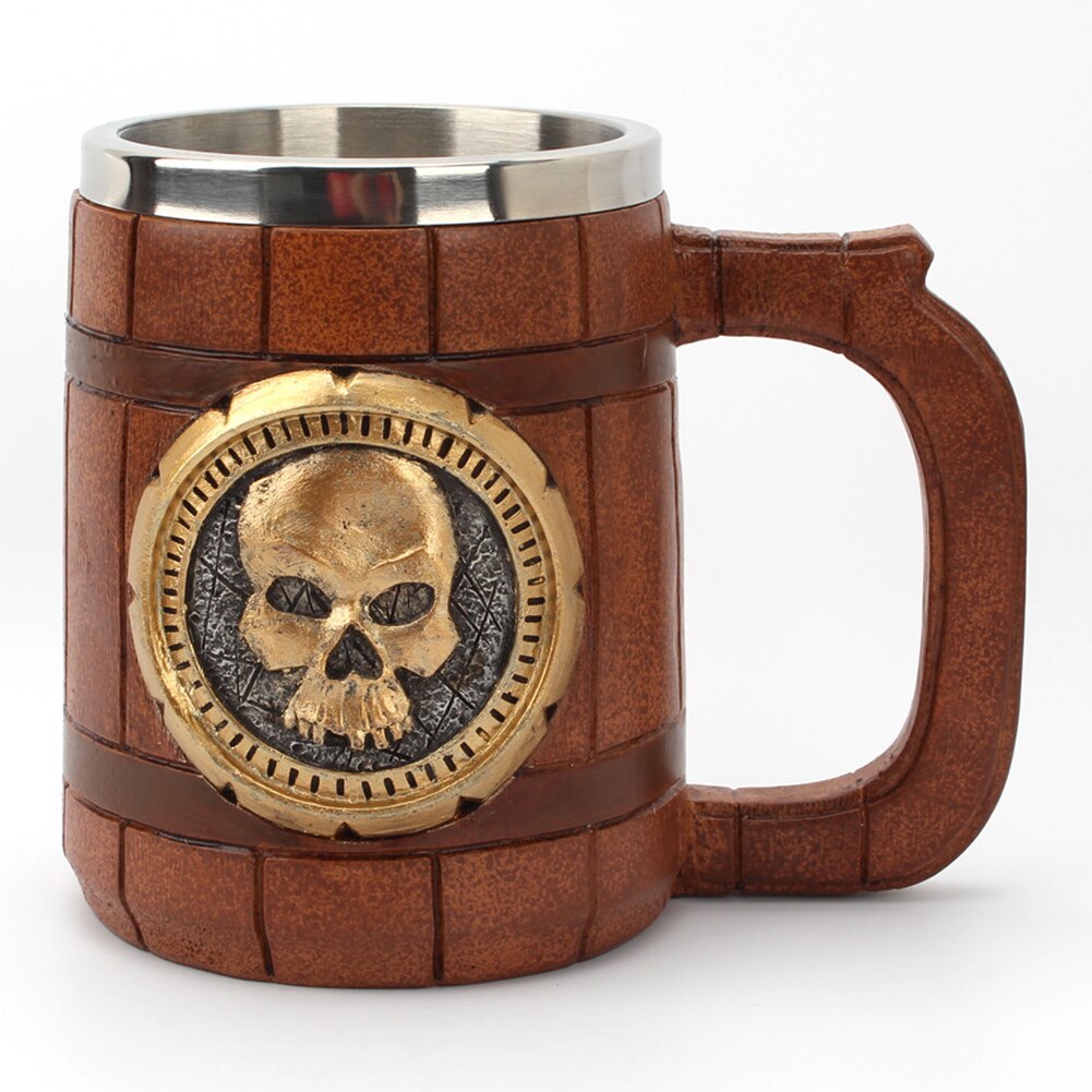 600ml Skull Coffee Mug for Office Desktop Double I... – Grandado