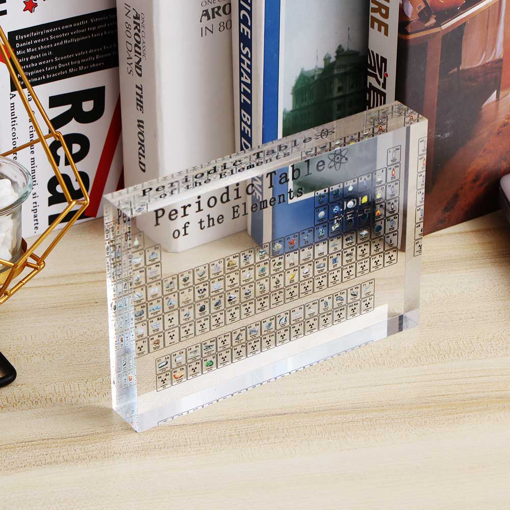 Acrylic Periodic Table Display with Real Elements ... – Vicedeal