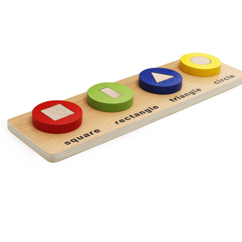 Wooden Geometric Math Fraction Puzzle Pairing Stac... – Grandado