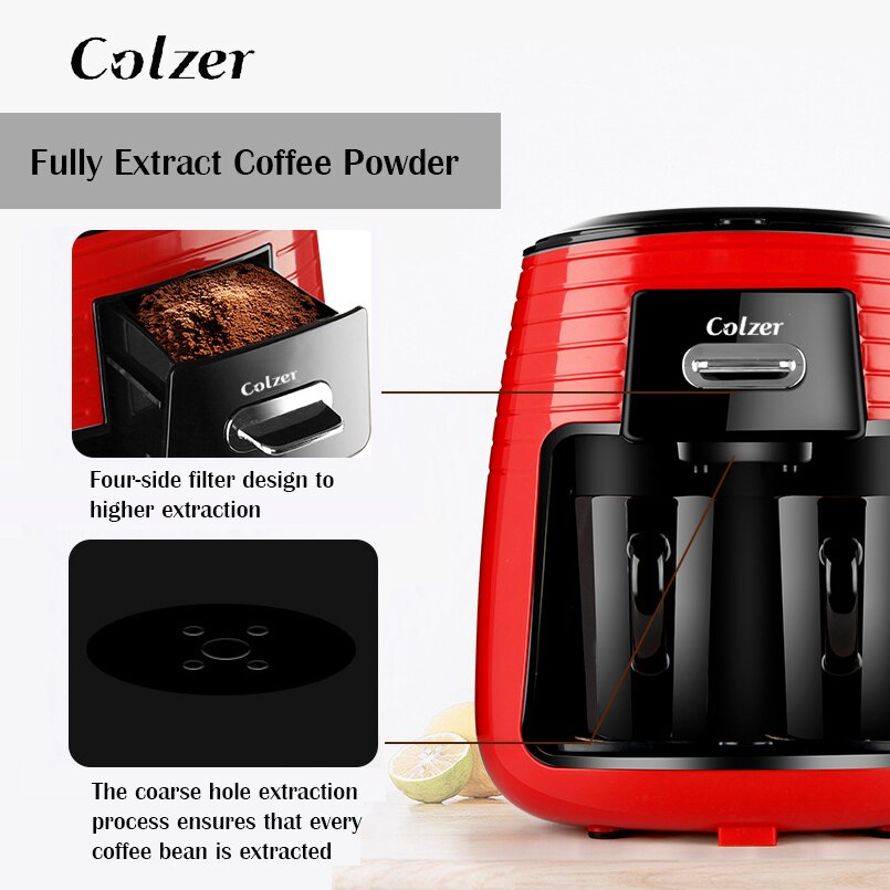 COLZER Coffee Machine Drip Machine For Coffee With... – Grandado