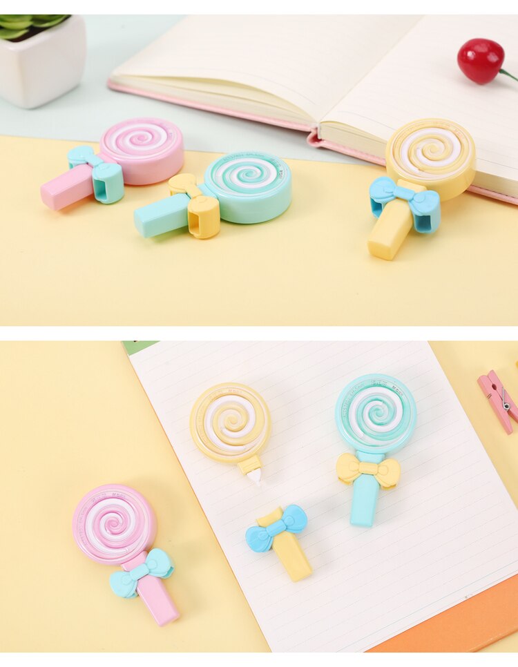 6pc Kawaii Cute Correct Correction Tape Pens Blue ... – Grandado
