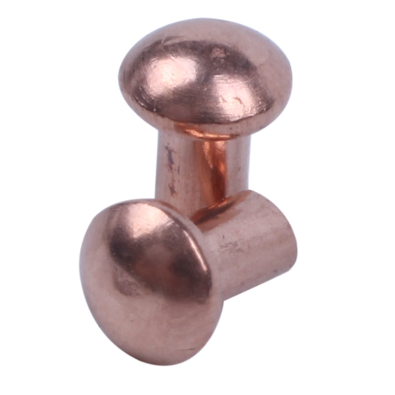 200 Pcs 5/64 x 1/8 inch Round Head Copper Solid Ri... – Grandado