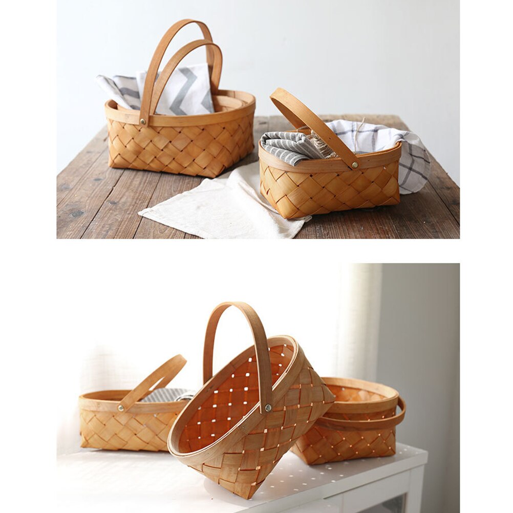 Portable Rattan Storage Container Storage Basket H... – Vicedeal