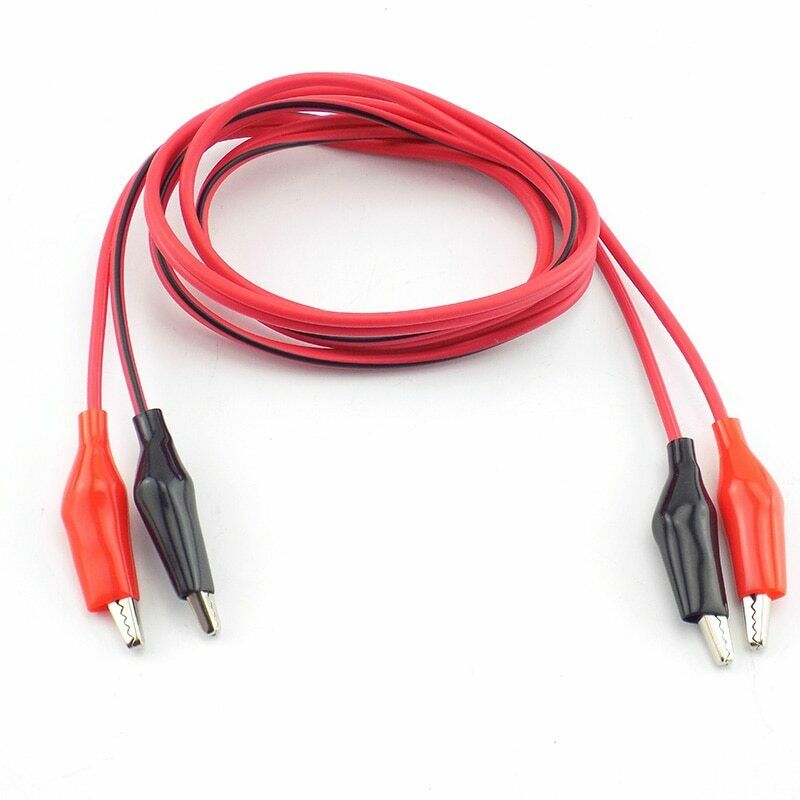 Dual Electric Alligator Clip Test Lead Electrical Vicedeal