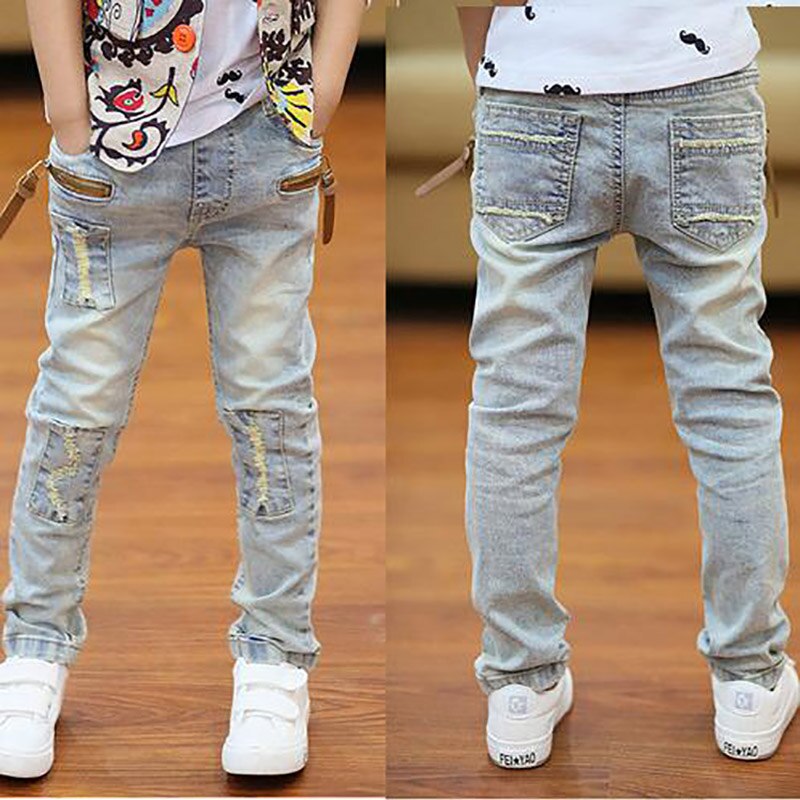 Dünne Jeans Für Kinder Klassische Hosen Kinder Jun... – Vicedeal