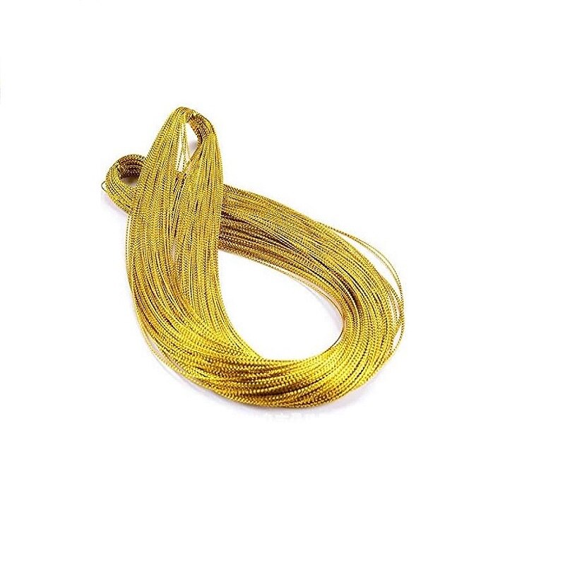 Silver Gold Cord, Metallic Tags Gold Silver String... – Grandado