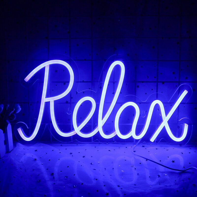 ineonlife Neon Signs Neon Led Relax Words Street H... – Vicedeal