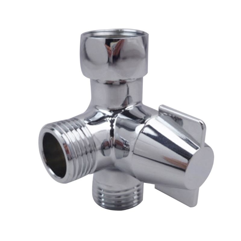 Metal Three-way Water Diverter T-shaped Adapter Sh... – Grandado