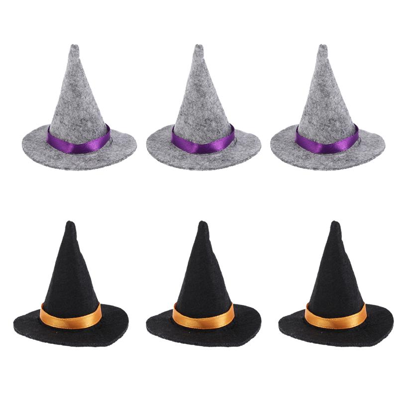 10pcs Mini Felt Witch Hats Handmade Wine Bottle De... – Vicedeal