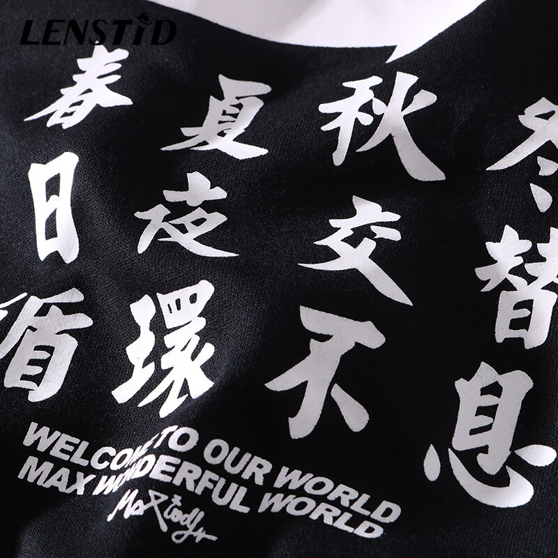 LENSTID Herfst Mannen Hip Hop Chinese Karakters Ka... – Grandado LENSTID Herfst Mannen Hip Hop Chinese Karakters Ka... – Grandado