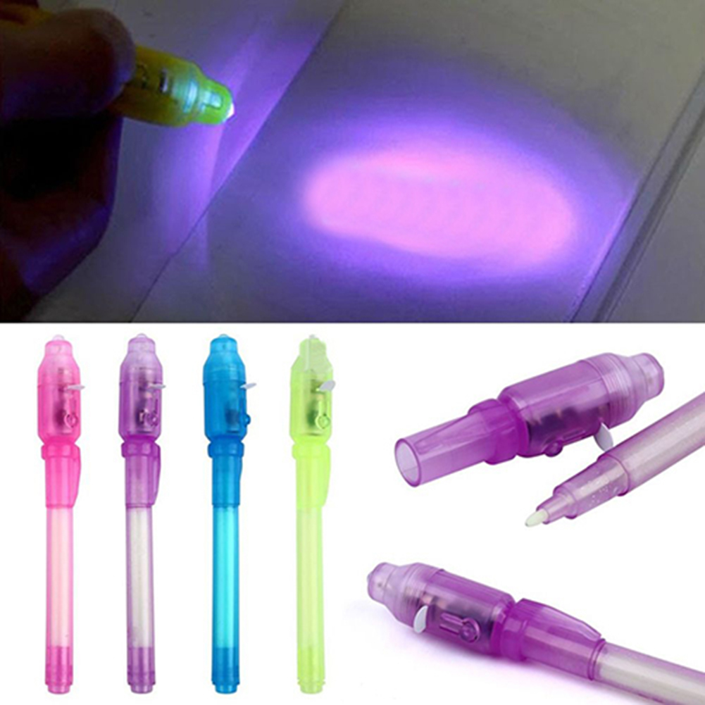 Unsichtbare Tinte Stift mit Gebaut in UV-Licht Mag... – Vicedeal