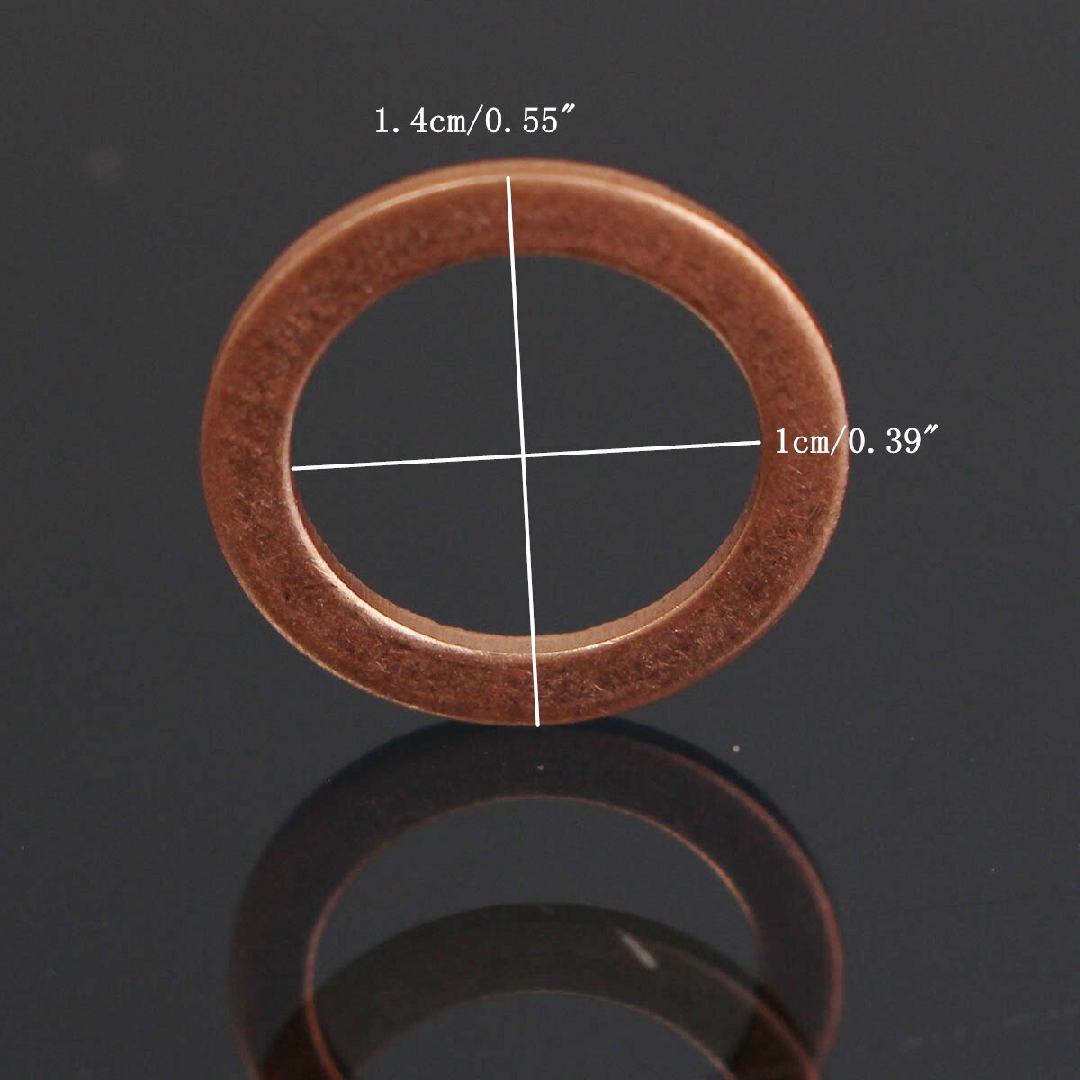 100Pcs M10 10mm Copper Crush Washer Gasket Nut And... – Grandado