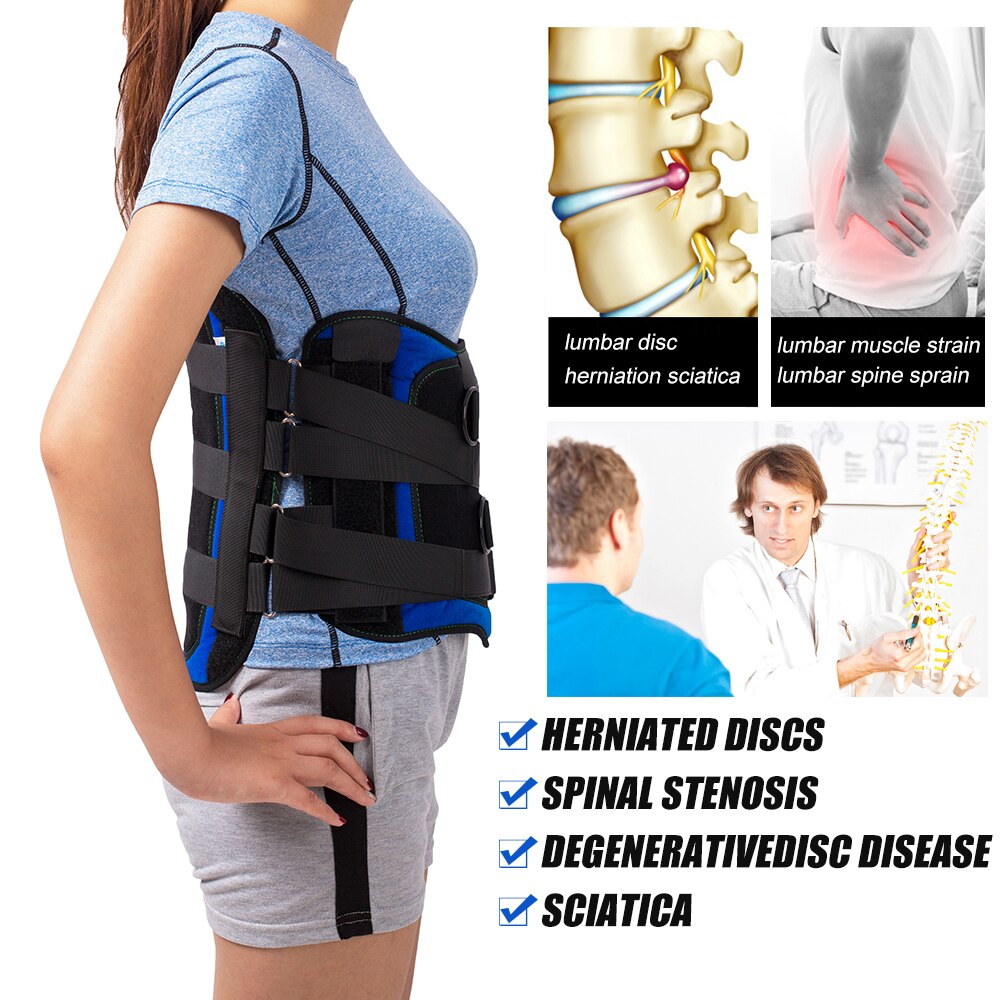 TopRunn Lumbar Sacral Back Brace Lumbosacral Corse... – Grandado