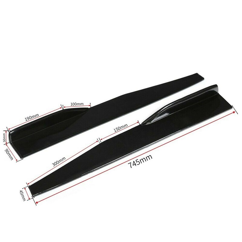 Universal Side Skirts, 2PCs Universal Car Body Sty... – Grandado