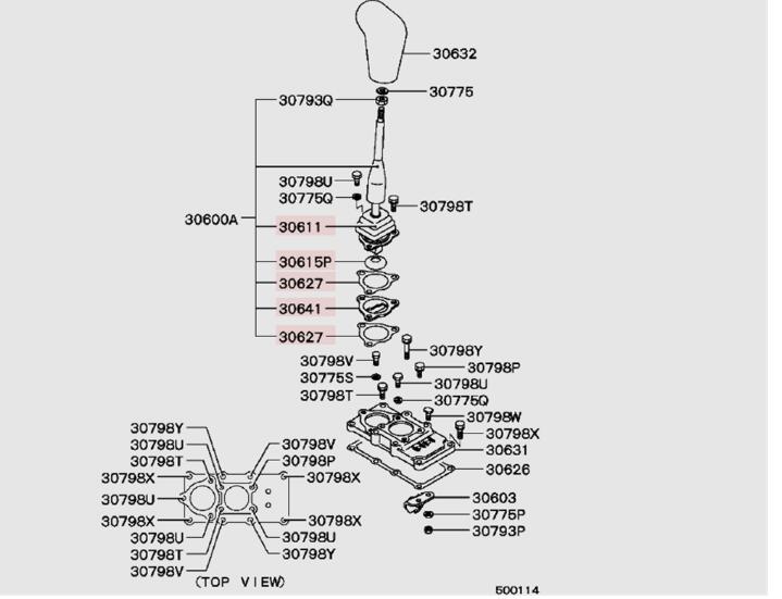 Mitsubishi PAJERO second generation M/T shift leve... – Grandado