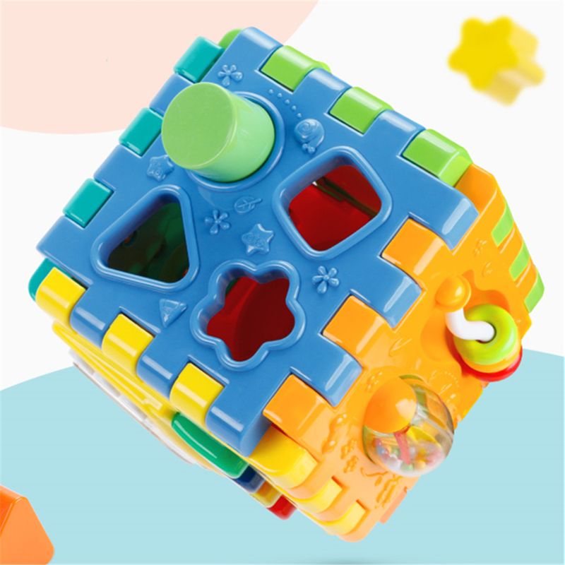 Baby Activity Cube Toddler Toys 6 in 1 Shape Sorte... – Grandado