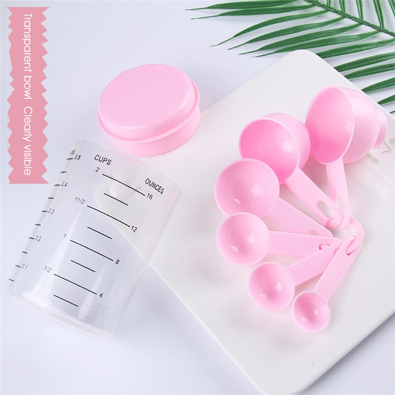 7 Pcs/Set Plastic Kitchen Measuring Tool Blue Pink... – Grandado
