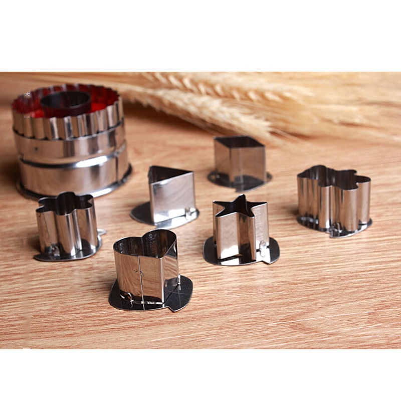 7pcs/set Cookie Cutter Tools 3D Scenario Stainless... – Grandado