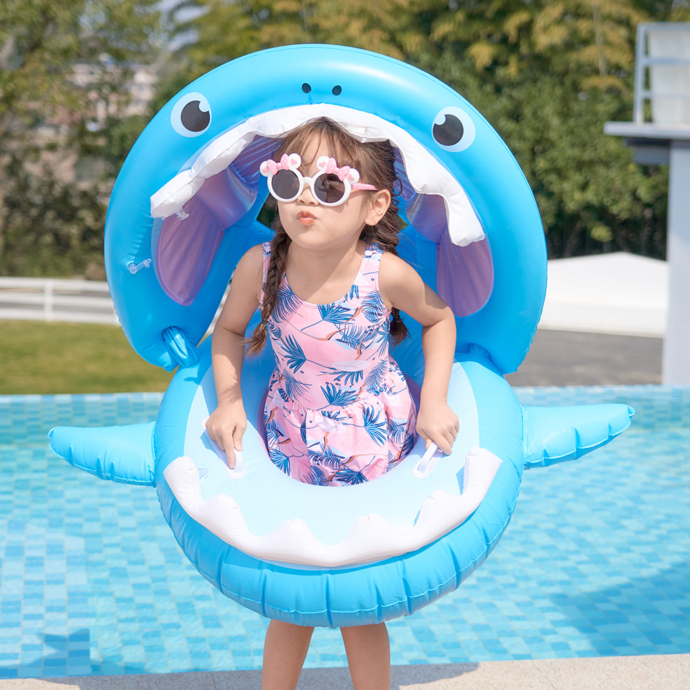 Baby Shark Inflatable Pool Float Baby Swimming Rin... – Grandado